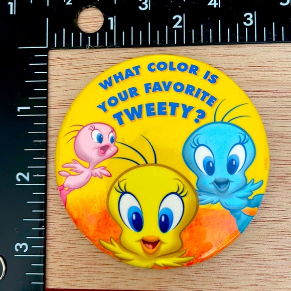 Disney | Other | Tweety Bird Collectors Pin Back Button | Poshmark